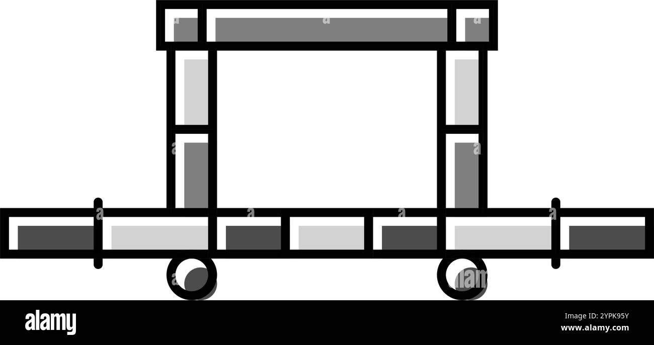 pull up bar fitness tool color icon vector illustration Stock Vector ...