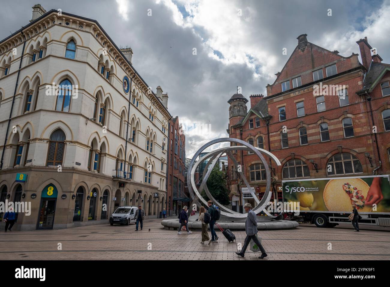 BELFAST, NORTHERN IRELAND – AUGUST 4, 2023: Arthur Square features a ...