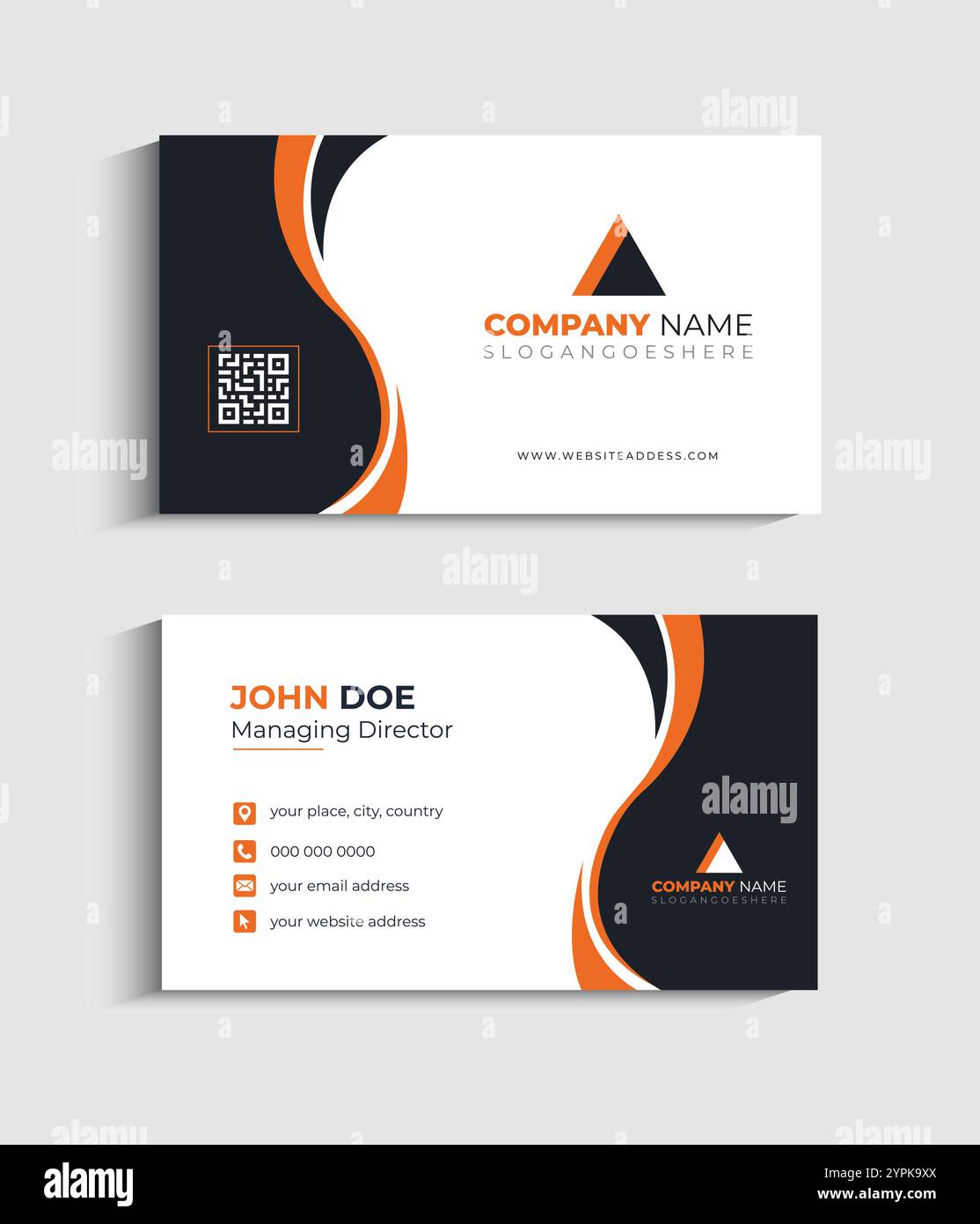 Corporate Business card Template design Stock Vector Image & Art - Alamy