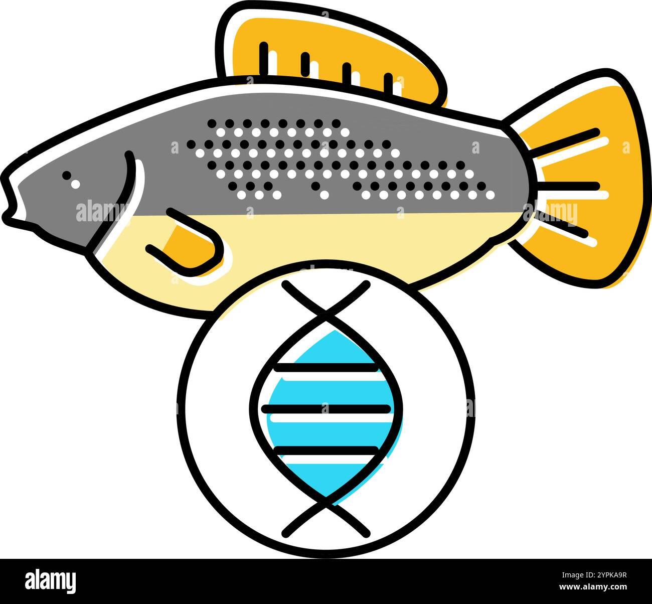 molecular structure genetic color icon vector illustration Stock Vector ...