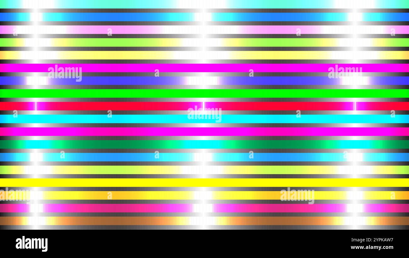 strips of many colors and lights glowing horizontal background Stock ...