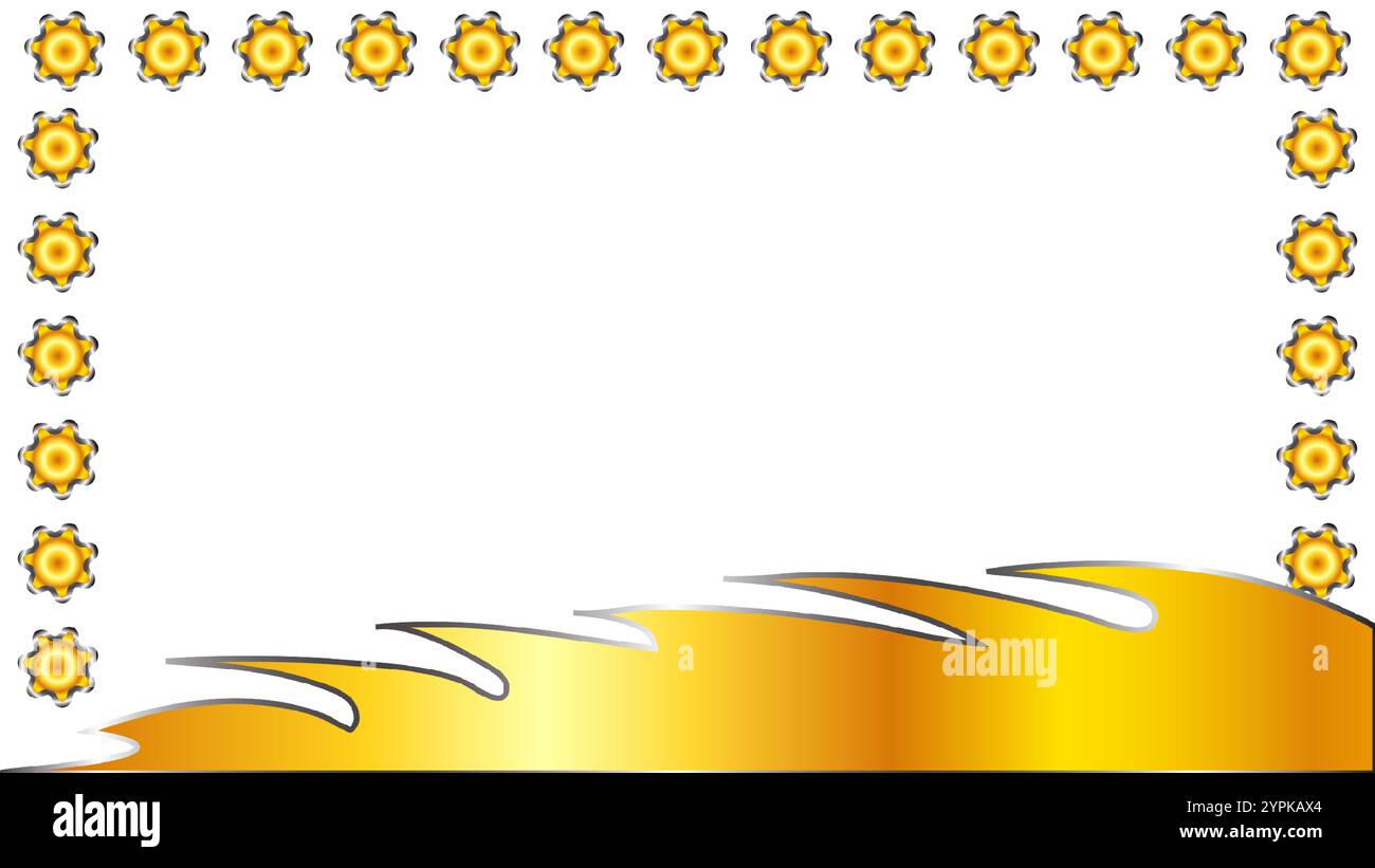 Golden silver frame with floral and wavy curve needlelike crotch ...