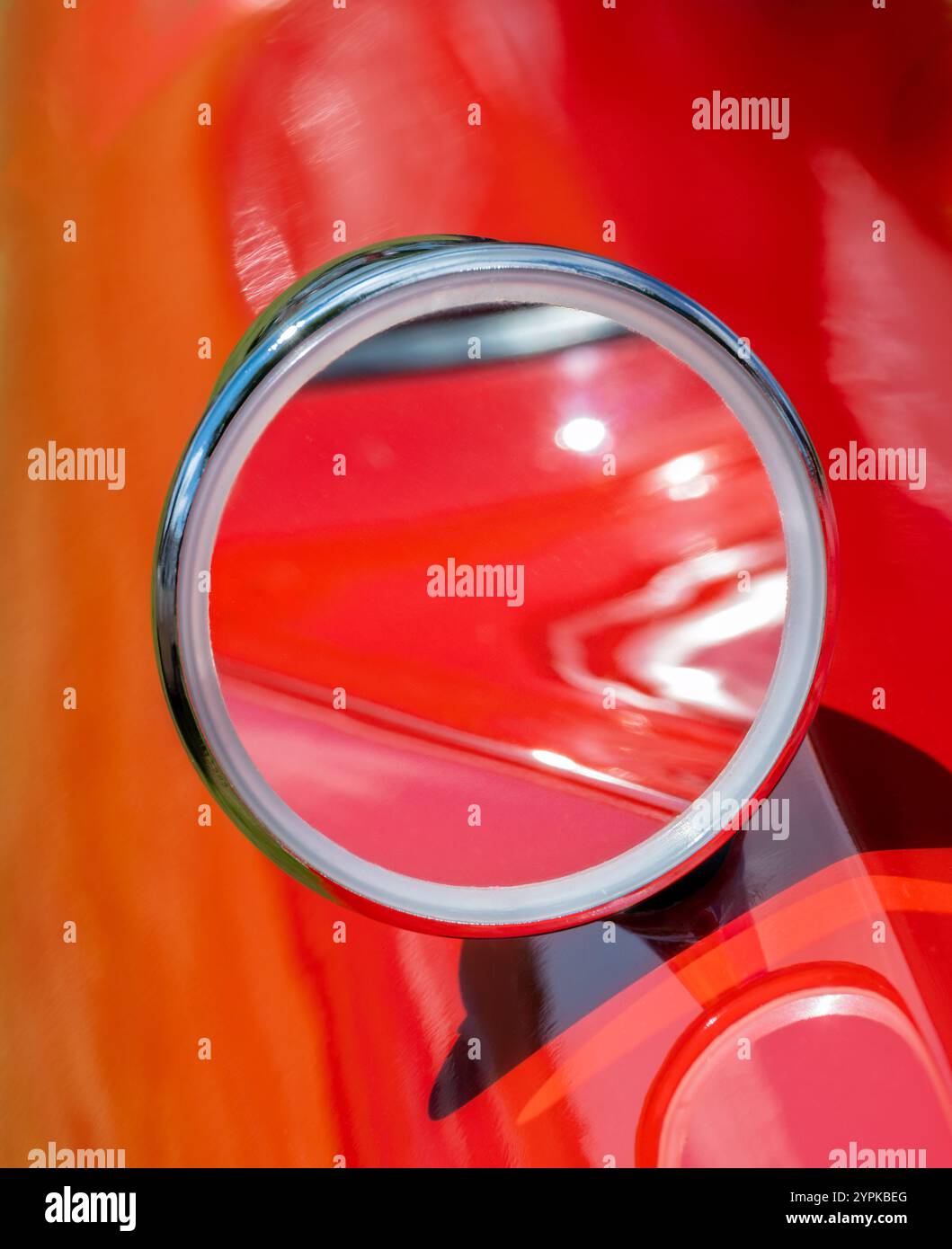 Vintage outside rear mirror of an old-timer Stock Photo - Alamy