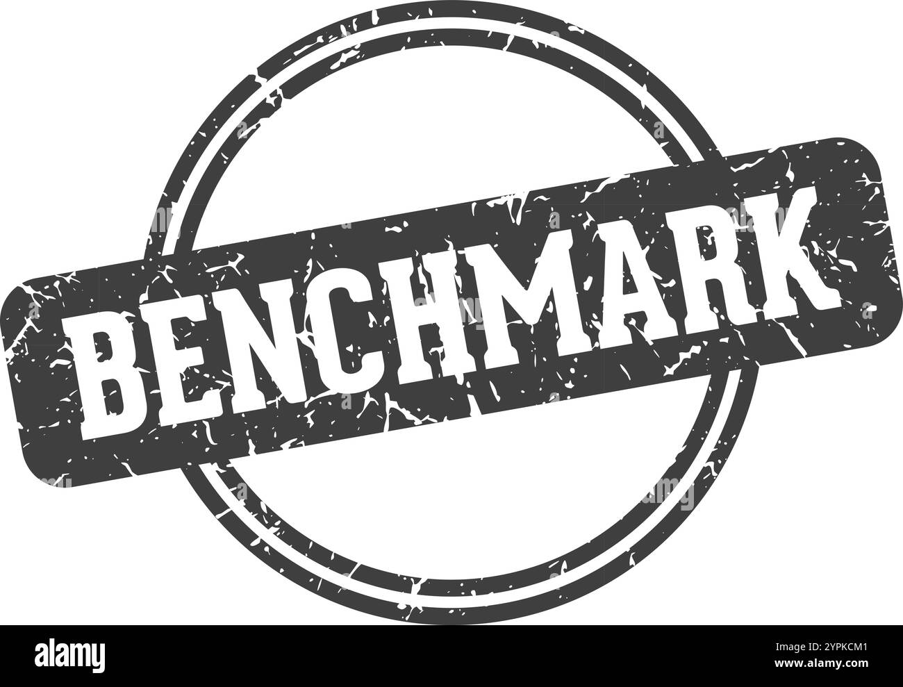 benchmark round stamp isolated on transparent background. benchmark ...