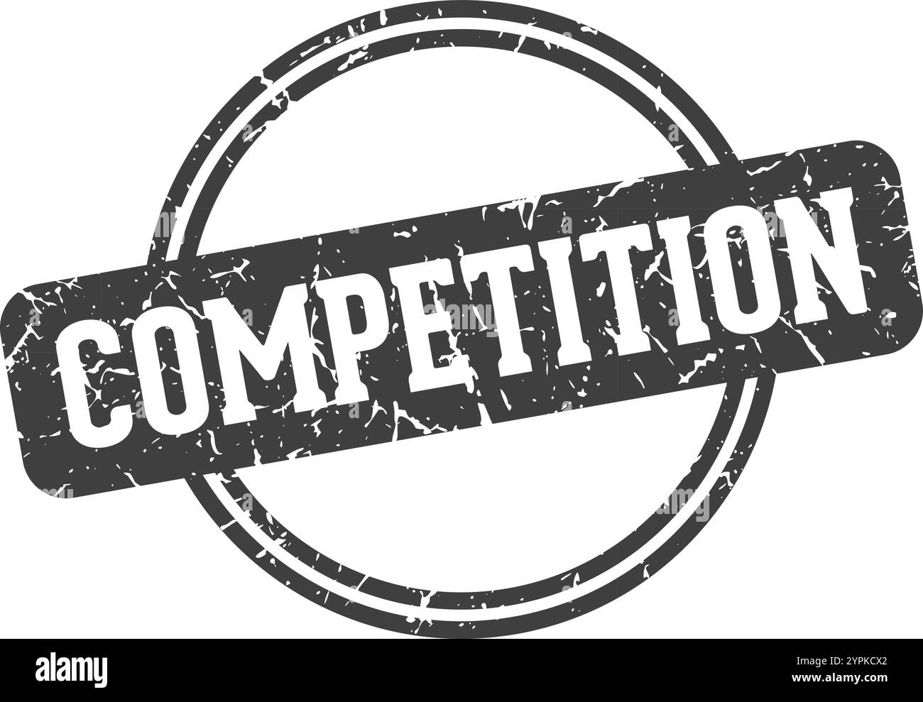 competition round stamp isolated on transparent background. competition ...