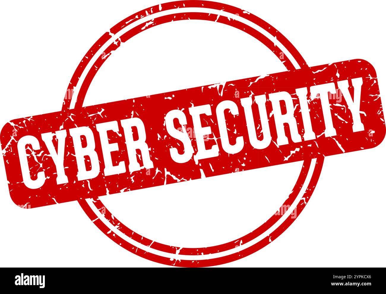 cyber security round stamp isolated on transparent background. cyber ...