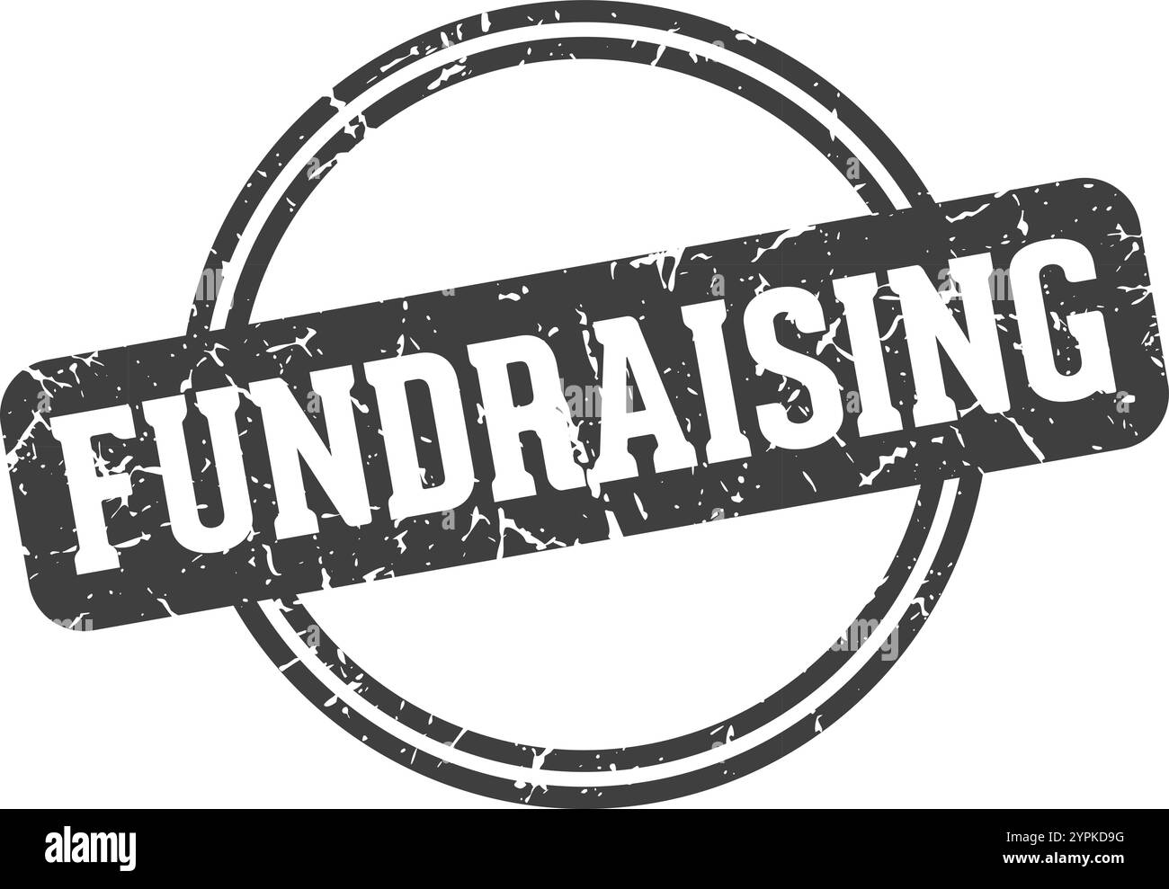fundraising round stamp isolated on transparent background. fundraising ...