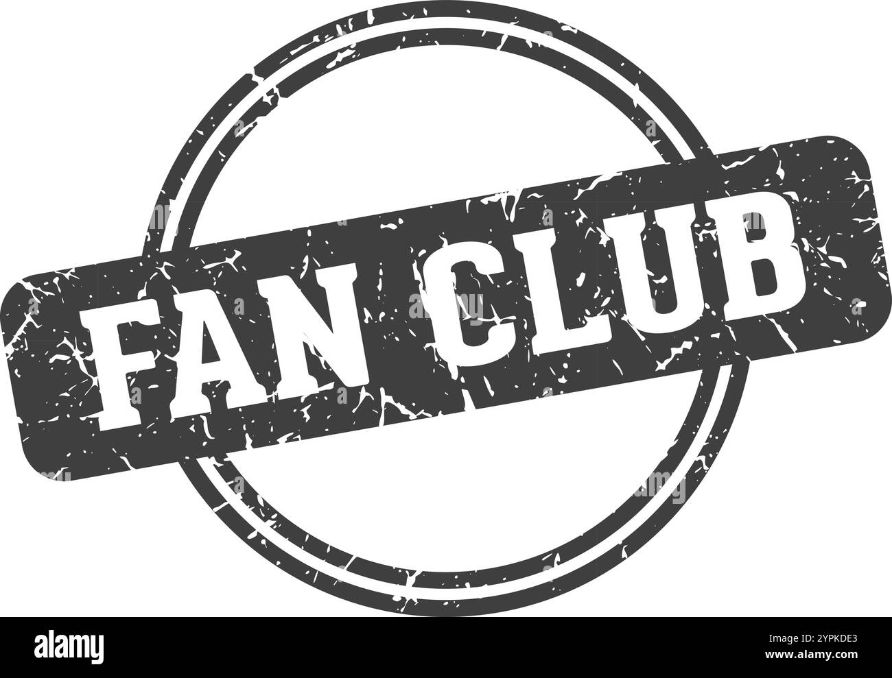 fan club round stamp isolated on transparent background. fan club stamp ...