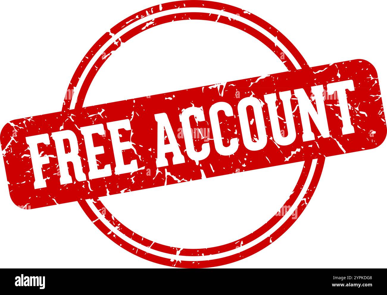 free account round stamp isolated on transparent background. free ...