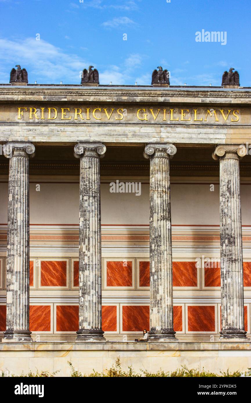 Berlin, Germany, October 2, 2022 Altes Museum Eingang front view ...