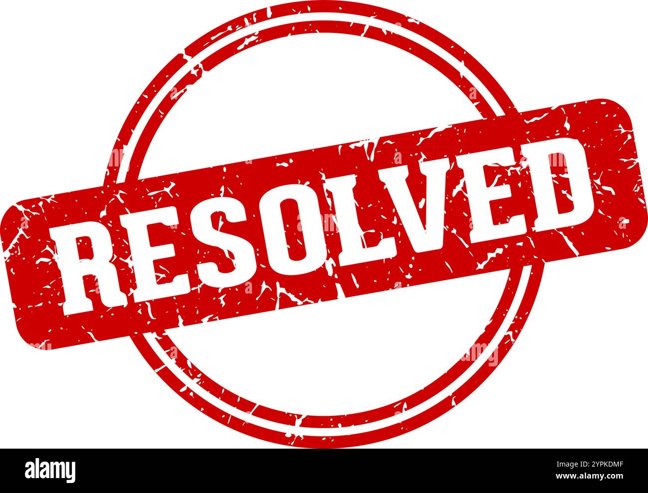 resolved round stamp isolated on transparent background. resolved stamp ...