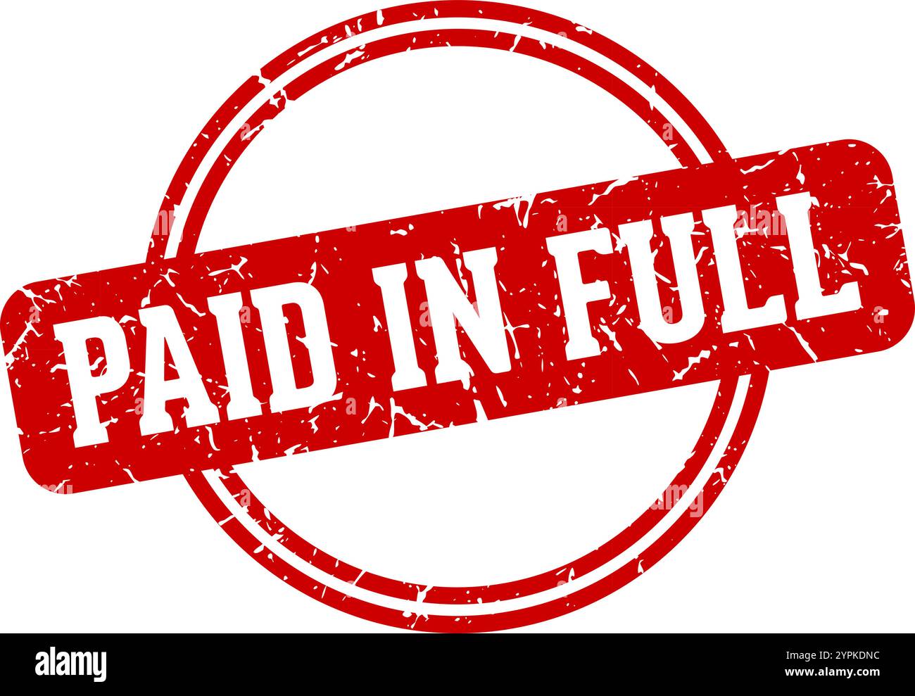 paid in full round stamp isolated on transparent background. paid in ...