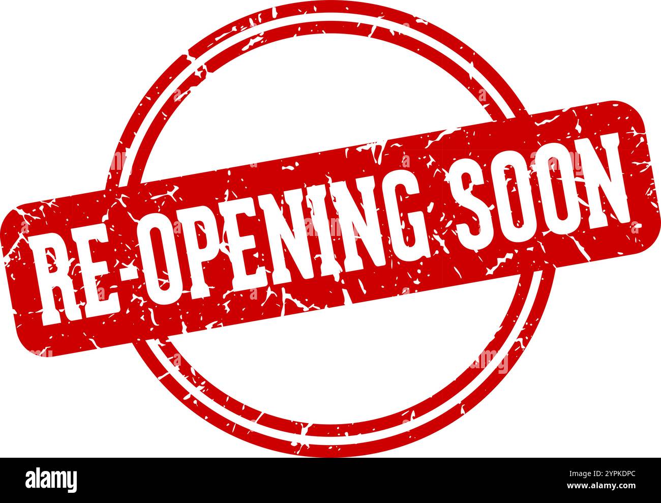 re-opening soon round stamp isolated on transparent background. re ...
