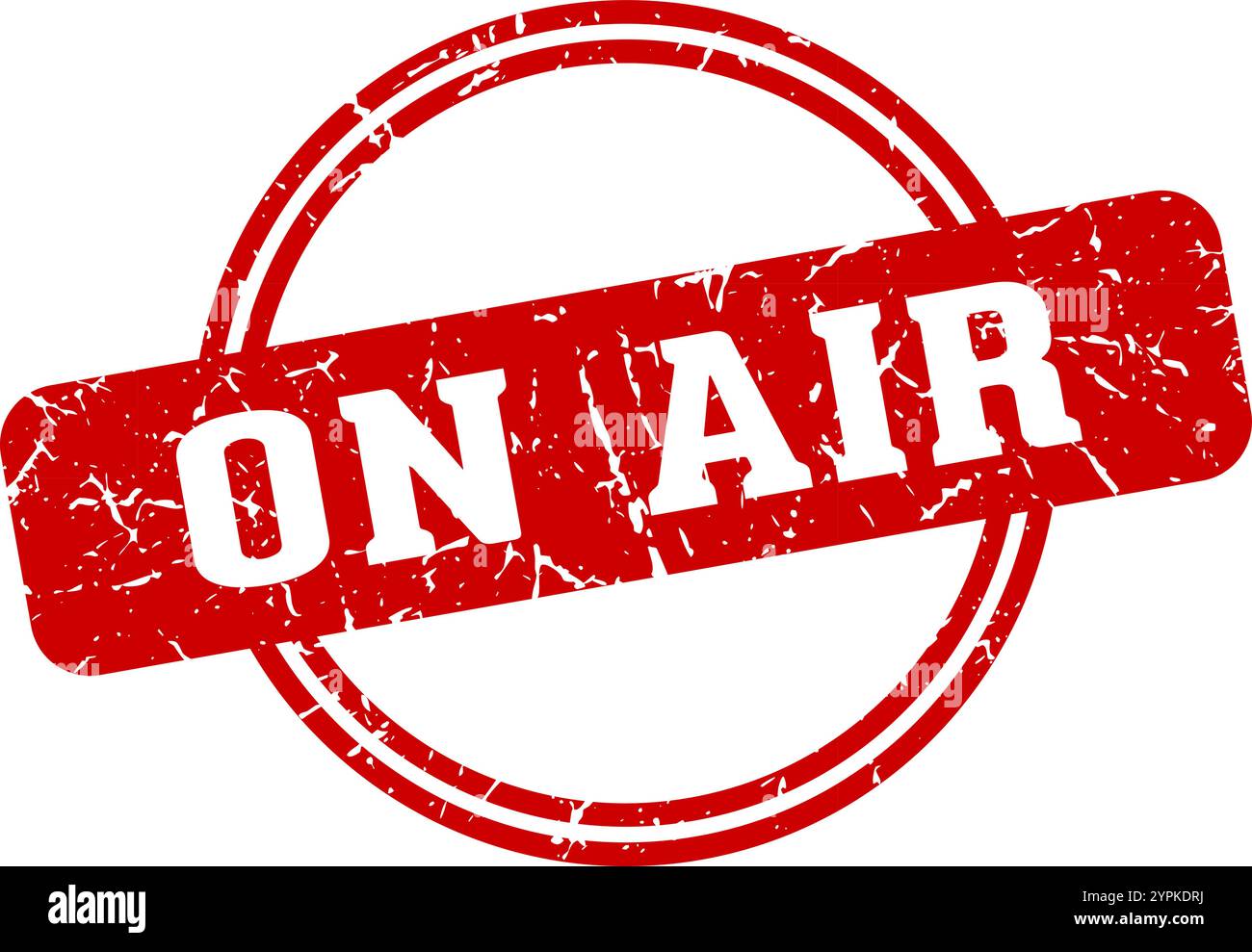 on air round stamp isolated on transparent background. on air stamp ...