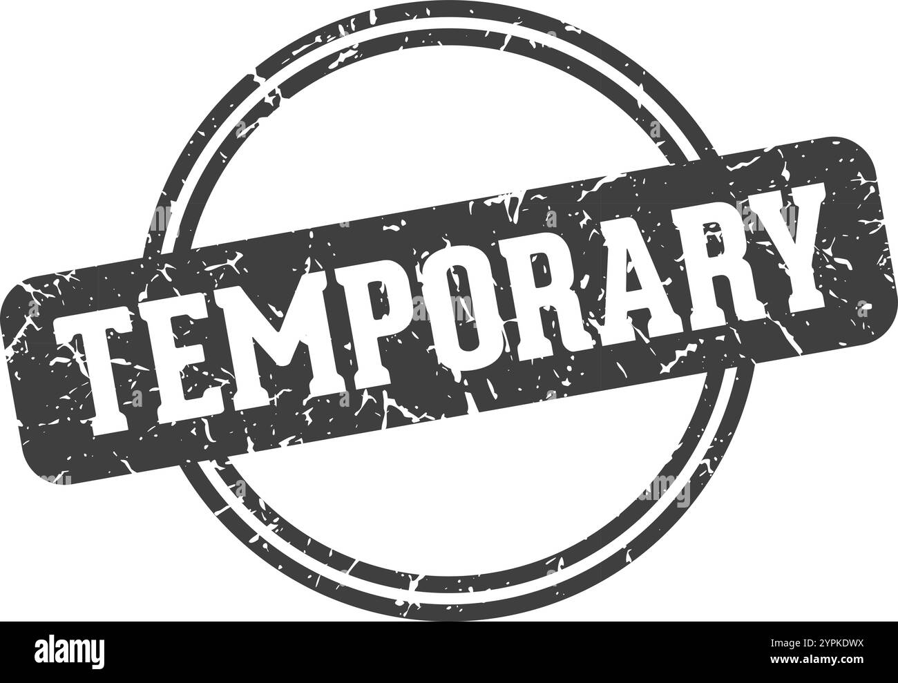 temporary round stamp isolated on transparent background. temporary ...
