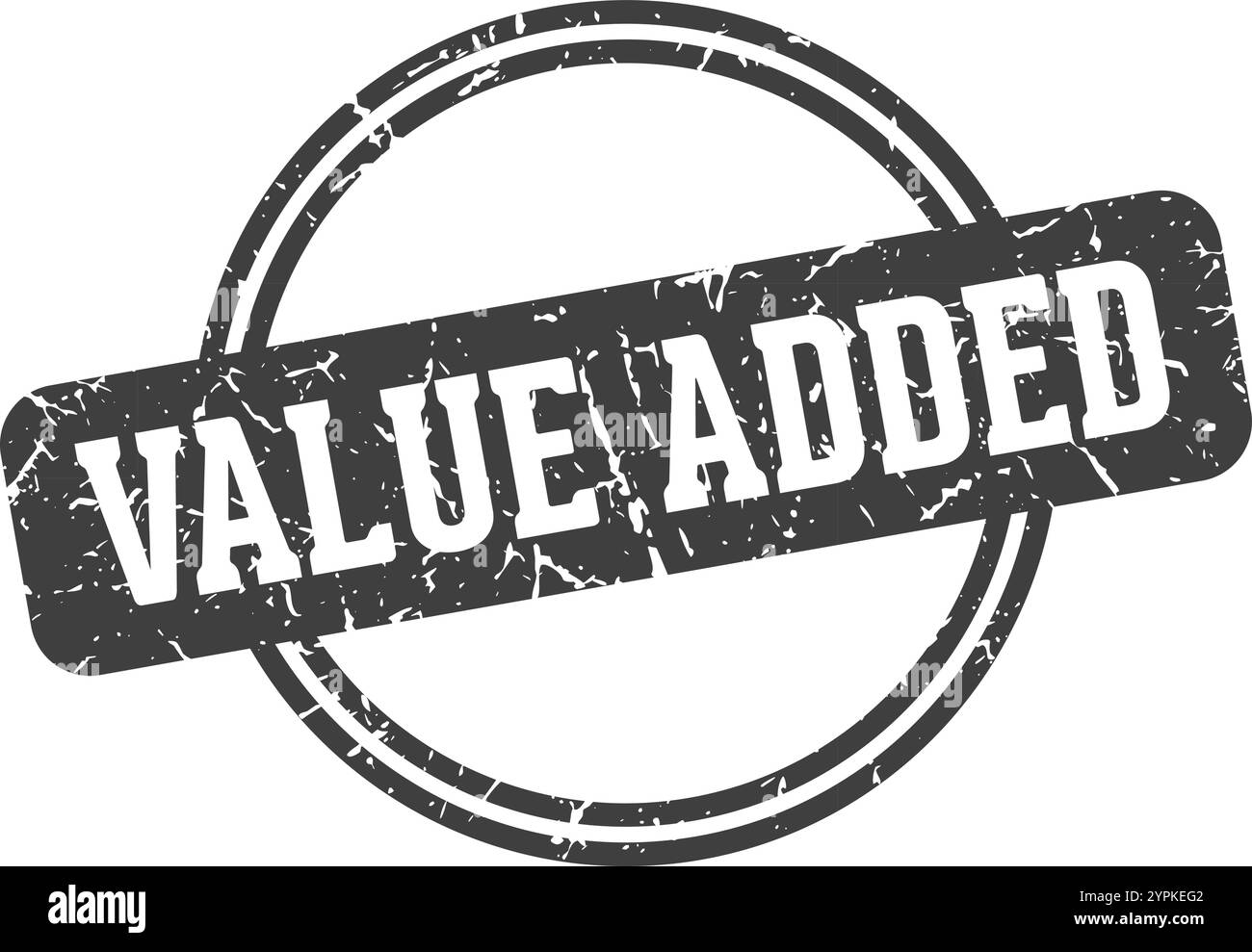 value added round stamp isolated on transparent background. value added ...