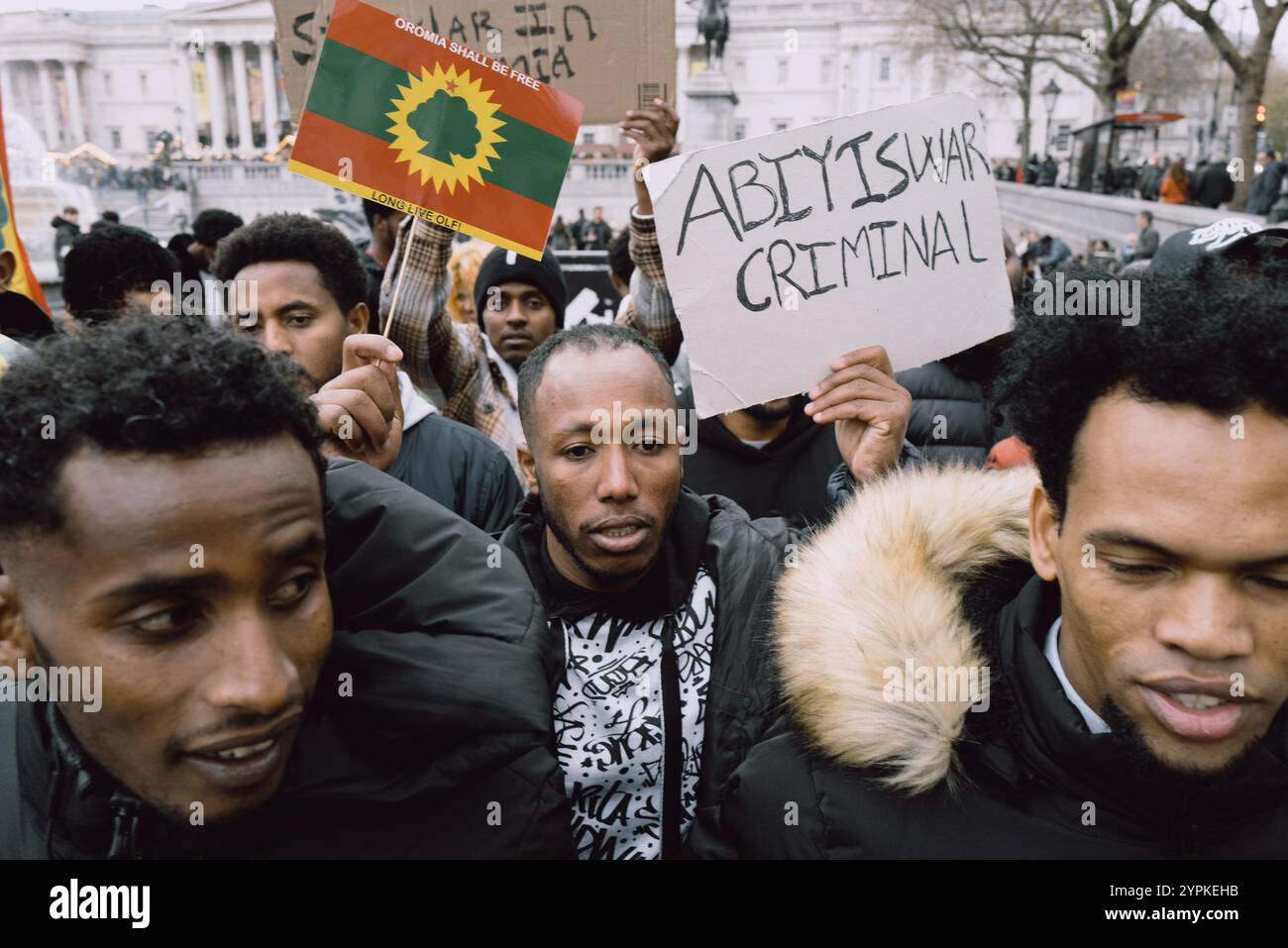 London, UK. 30th Nov, 2024. The Oromo Liberation group organises a ...