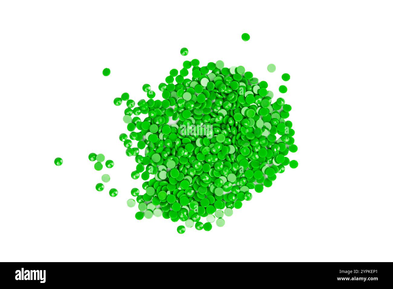 Set of green diamonds for diamond embroidery isolated on white ...