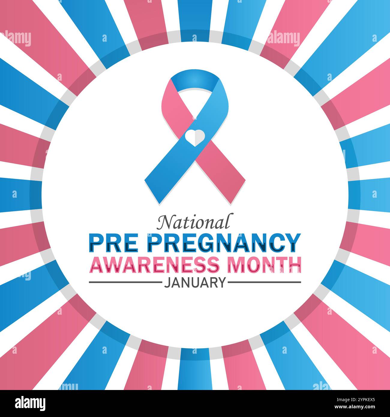 National Pre Pregnancy Awareness Month January. Holiday concept ...
