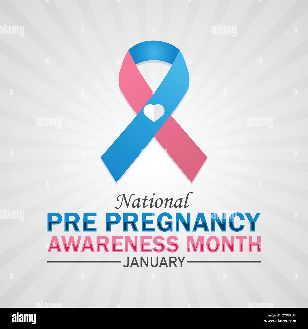 National Pre Pregnancy Awareness Month January Vector illustration ...