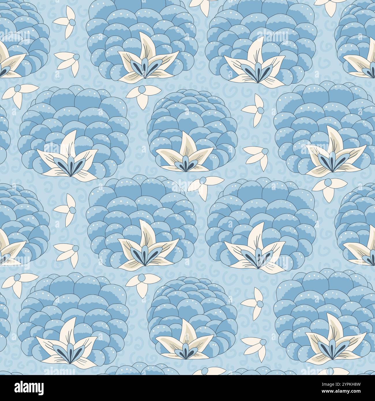 Floral chintz wallpaper Stock Vector Images - Alamy