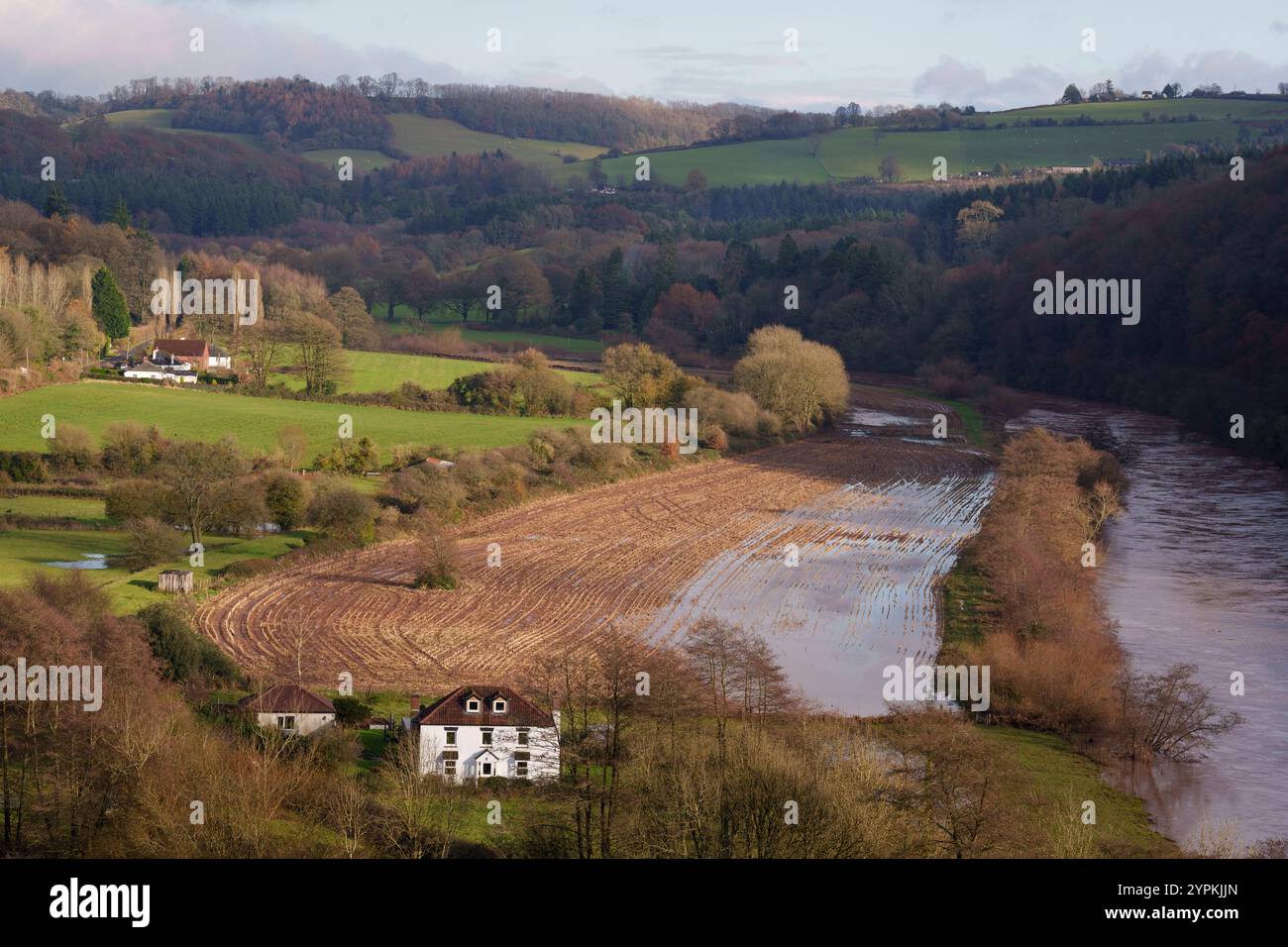 Flood uk 2024 farm aerial hi-res stock photography and images - Alamy