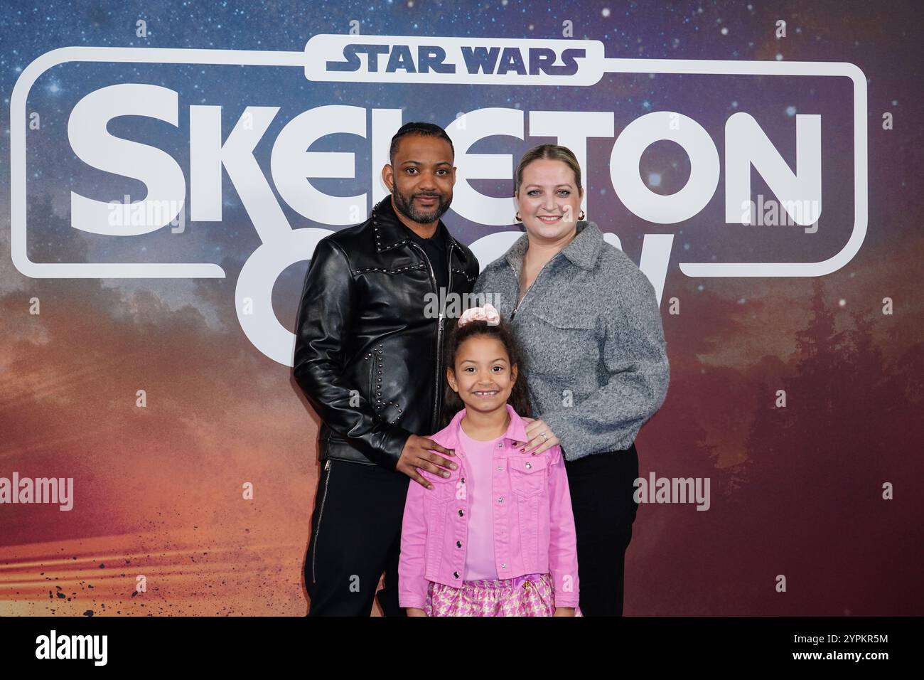 JB Gill with wife Chloe and daughter Chiara Sapphire attends the ...