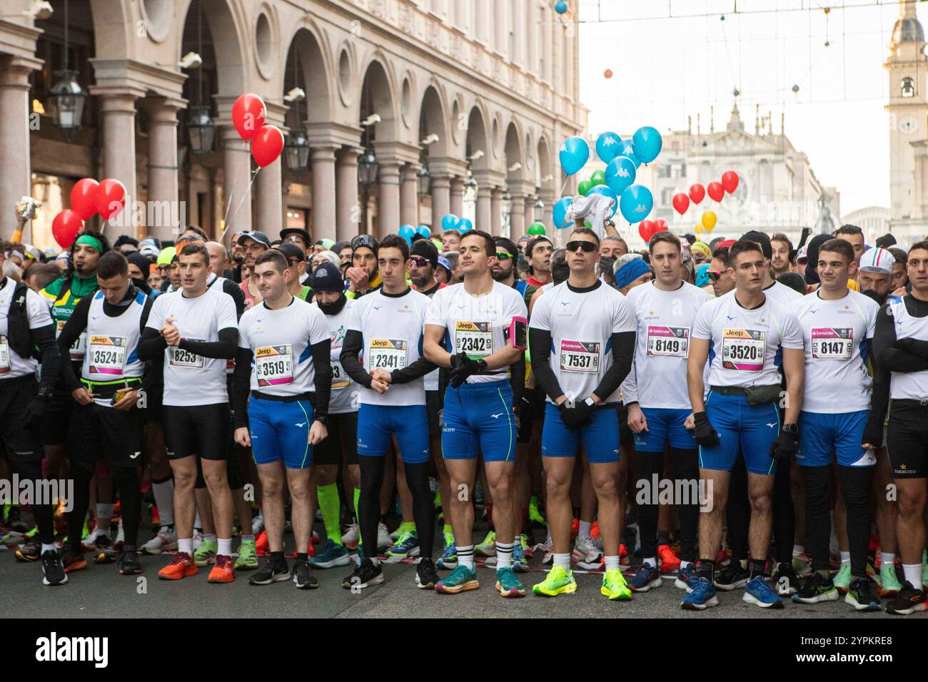 Torino, Italia. 01st Dec, 2024. Partenza della "Torino City Marathon”. Torino, Italia - Domenica ...