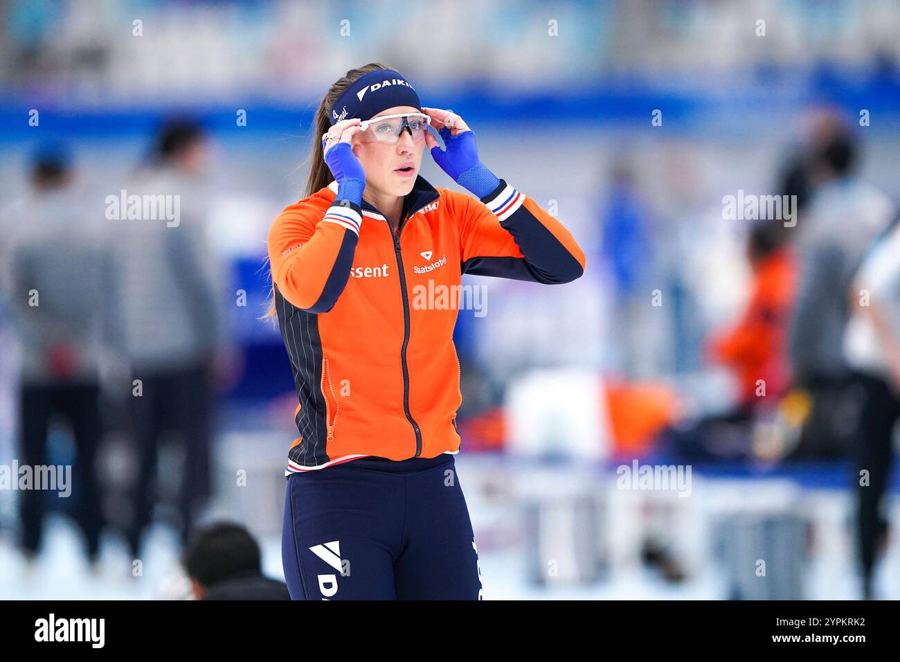 BEIJING, CHINA - DECEMBER 1: Suzanne Schulting competing on the Women's ...
