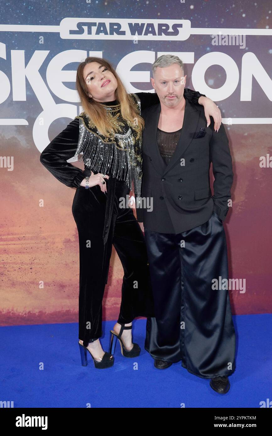 Lois Winstone and Steve Vyse attends the StarWars: Skeleton Crew UK ...