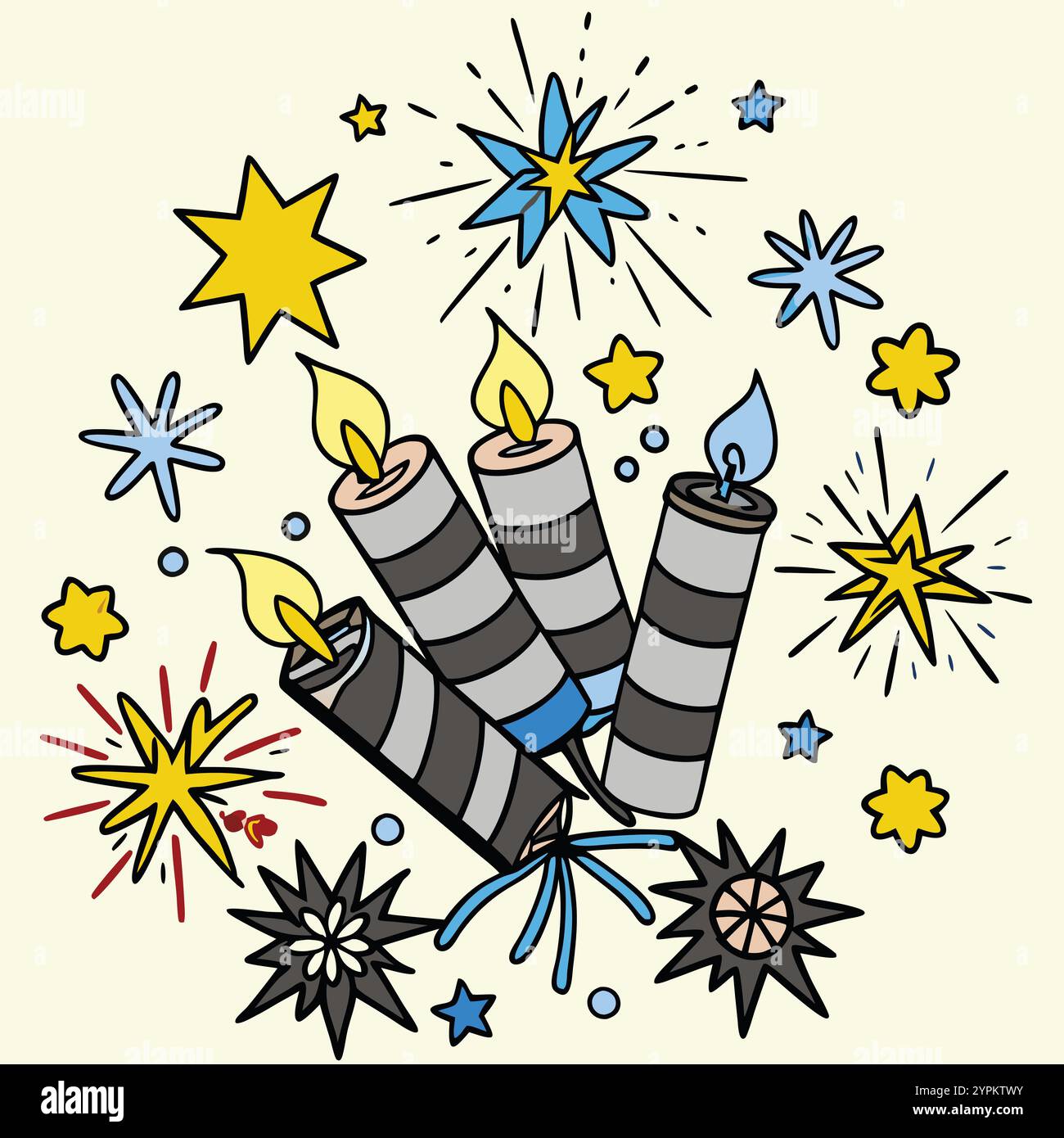 firework festival celebration . vector design illustration Stock Vector ...