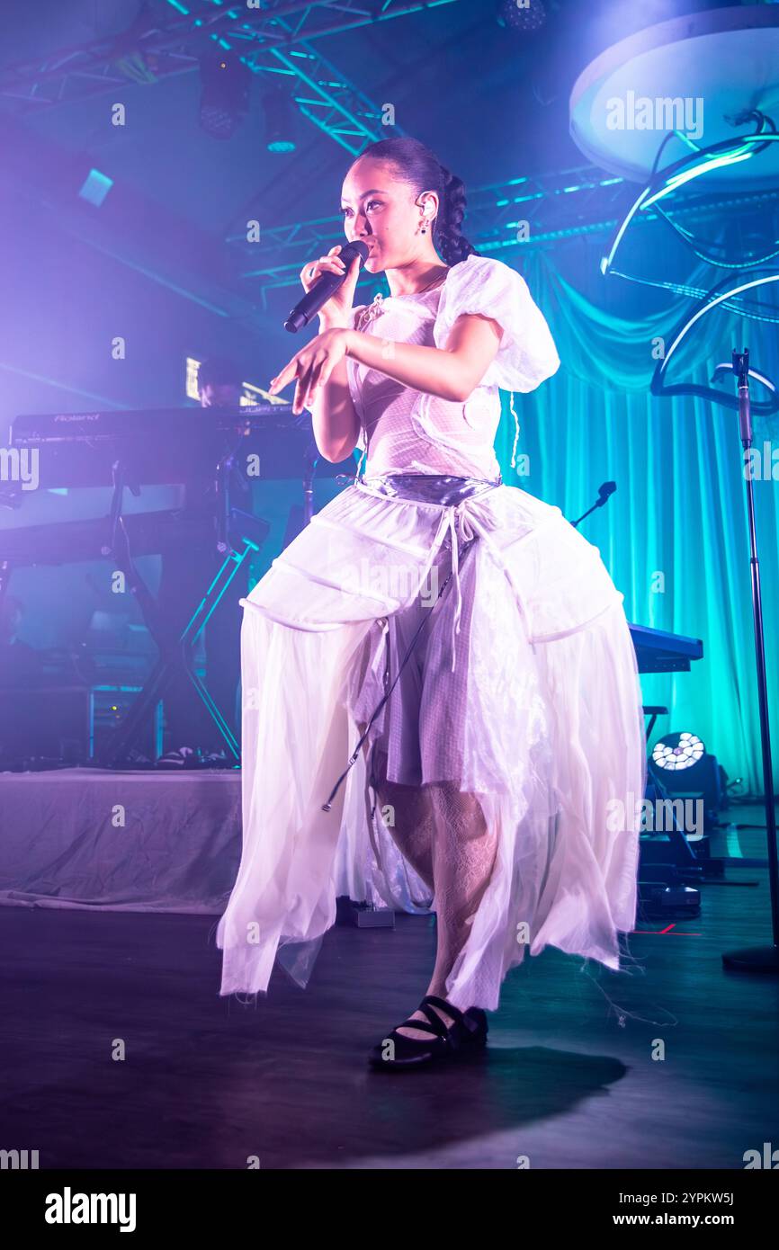 Milan Italy. 30th Nov 2024. The English singer-songwriter Sarah Faith ...