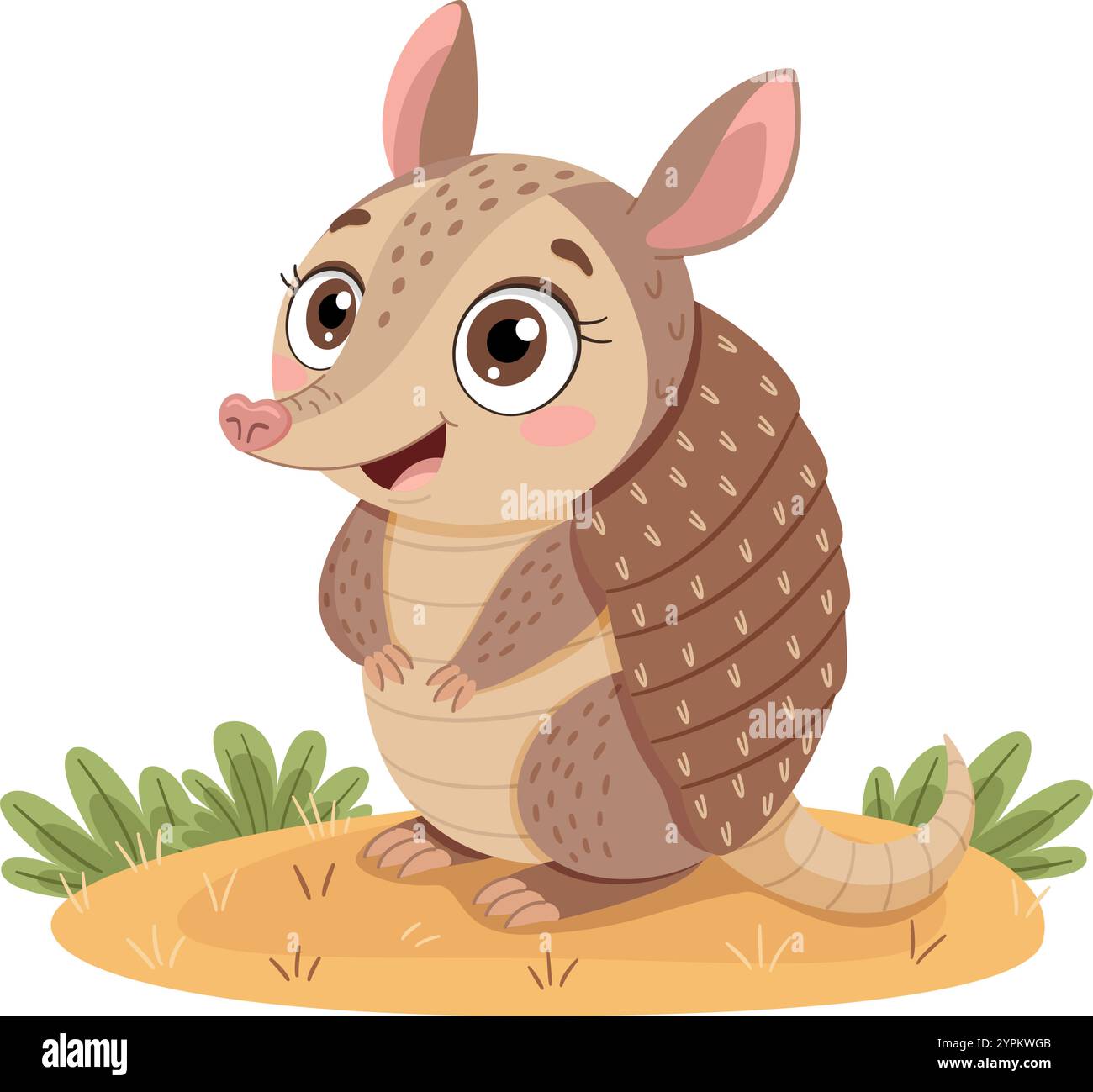 Cartoon Armadillo Clipart Cartoon Vector Illustration Of An Armadillo
