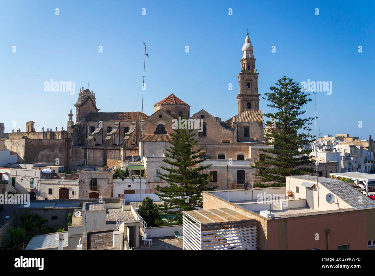 Domed Roman Catholic Monopoli cathedral, Basilica of the Madonna della ...