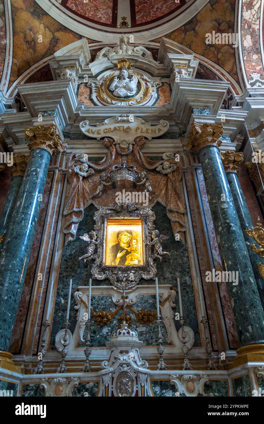Domed Roman Catholic Monopoli cathedral, Basilica of the Madonna della ...