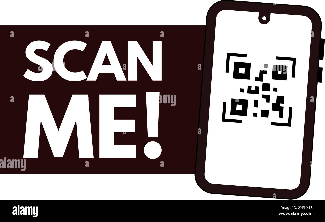 scan QR code, Scan me Stock Vector Image & Art - Alamy