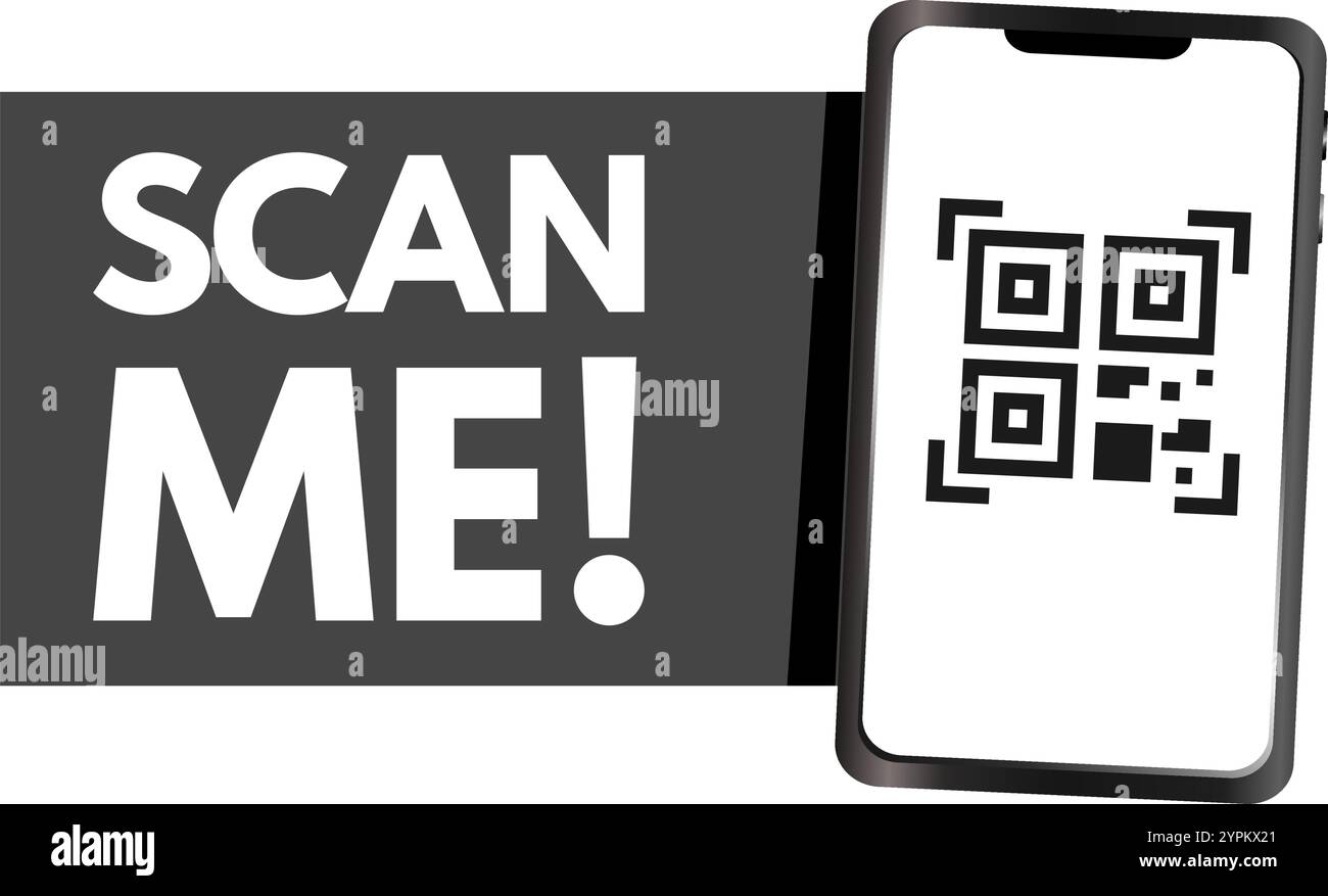 Qr code scan mobile Stock Vector Images - Alamy
