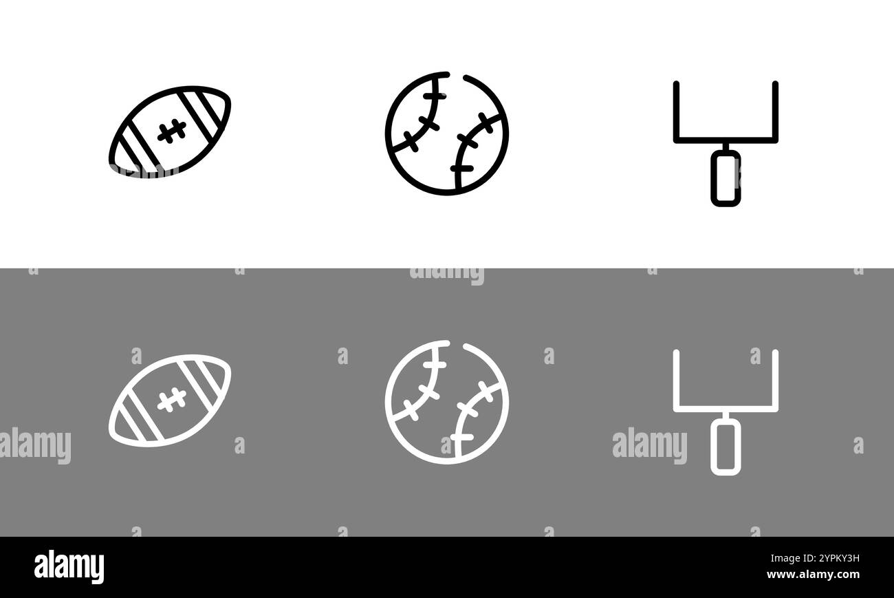 Sports symbol set - flat sports symbols Stock Vector Image & Art - Alamy