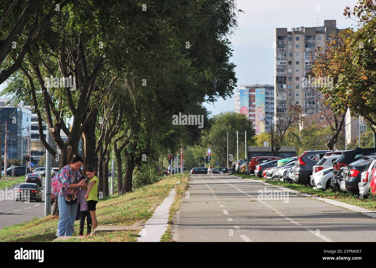 Walking place , park etc. in Belgrade city Stock Photo - Alamy