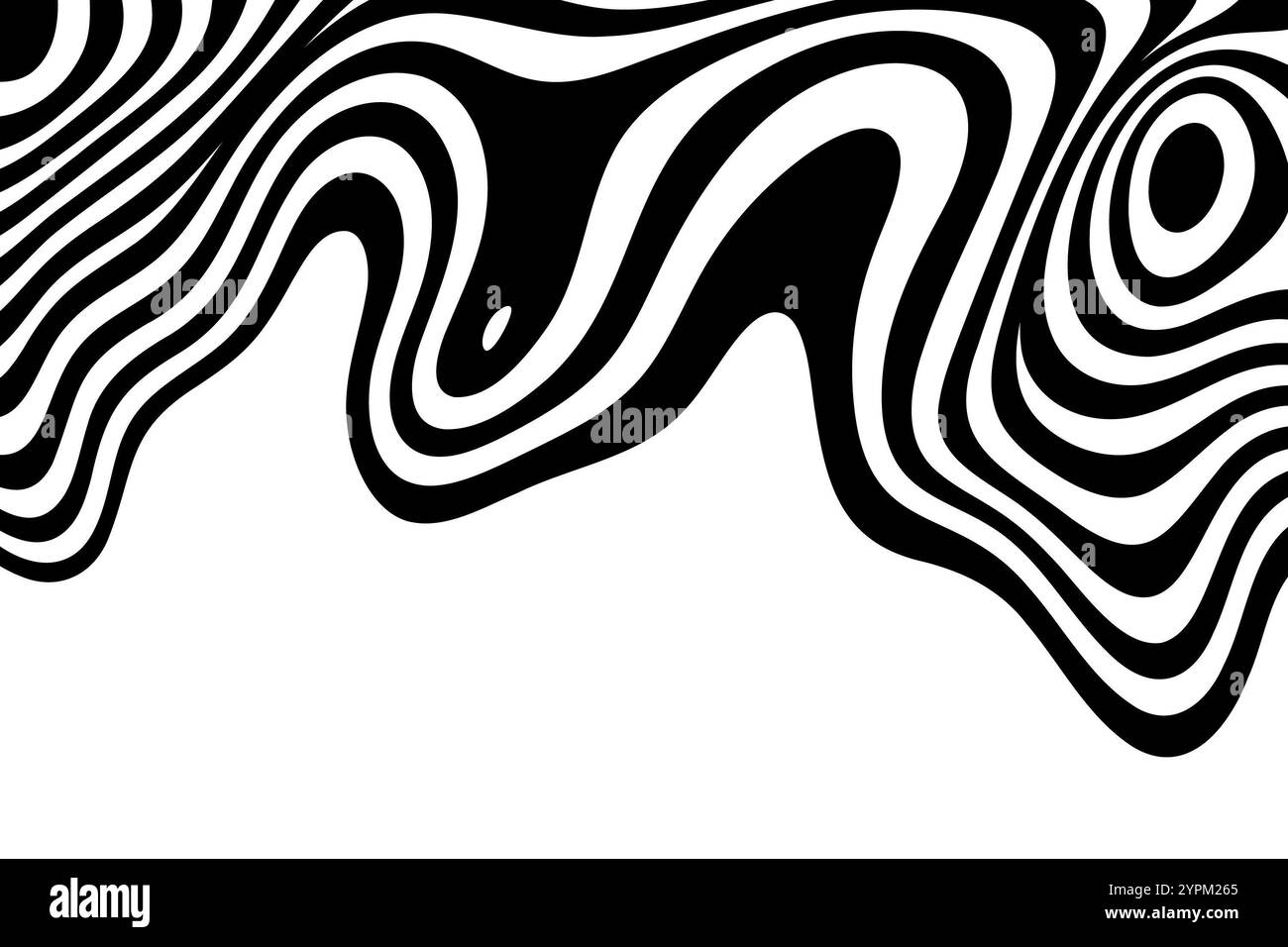 Abstract black and white wave pattern Stock Photo - Alamy