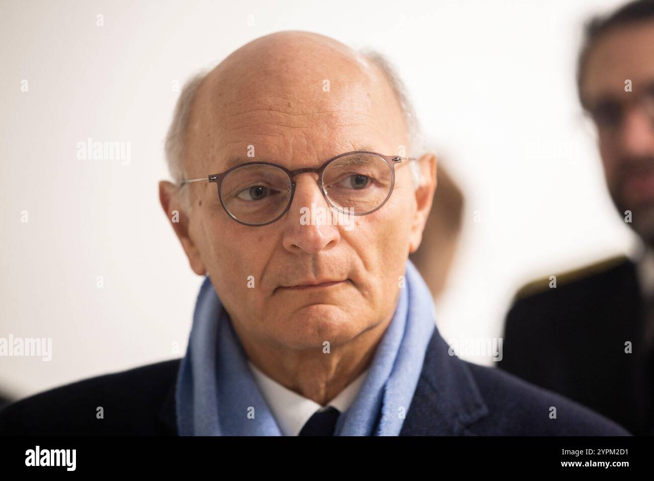 Didier Migaud, Minister of Justice, during a visit to the Nanterre ...