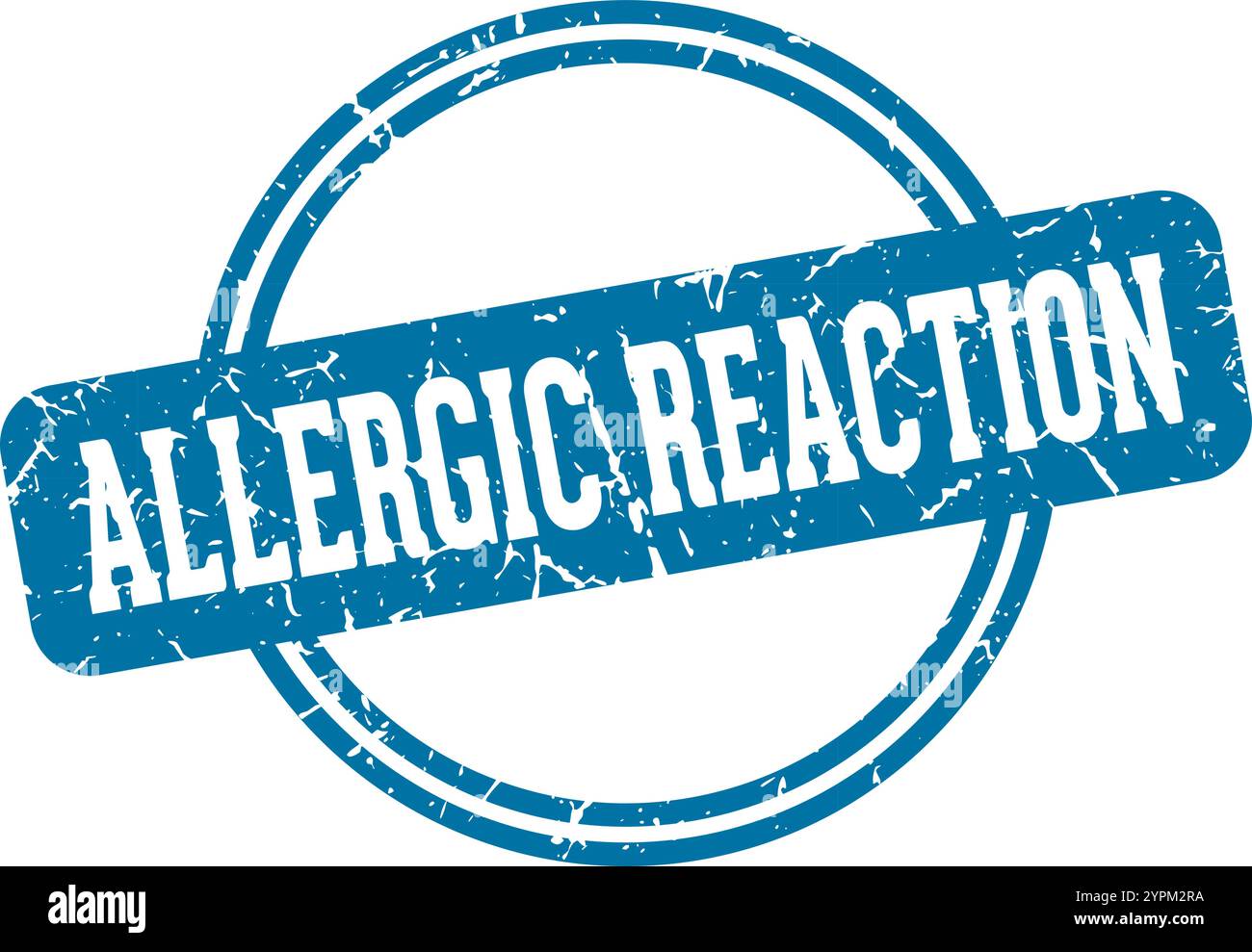 allergic reaction round stamp isolated on transparent background ...
