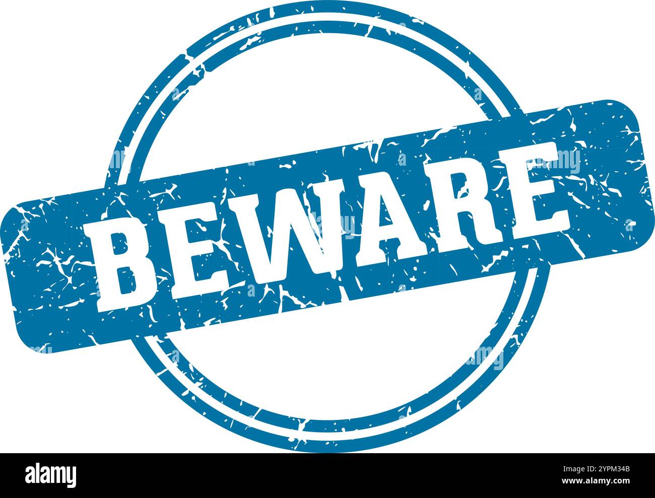 beware round stamp isolated on transparent background. beware stamp ...