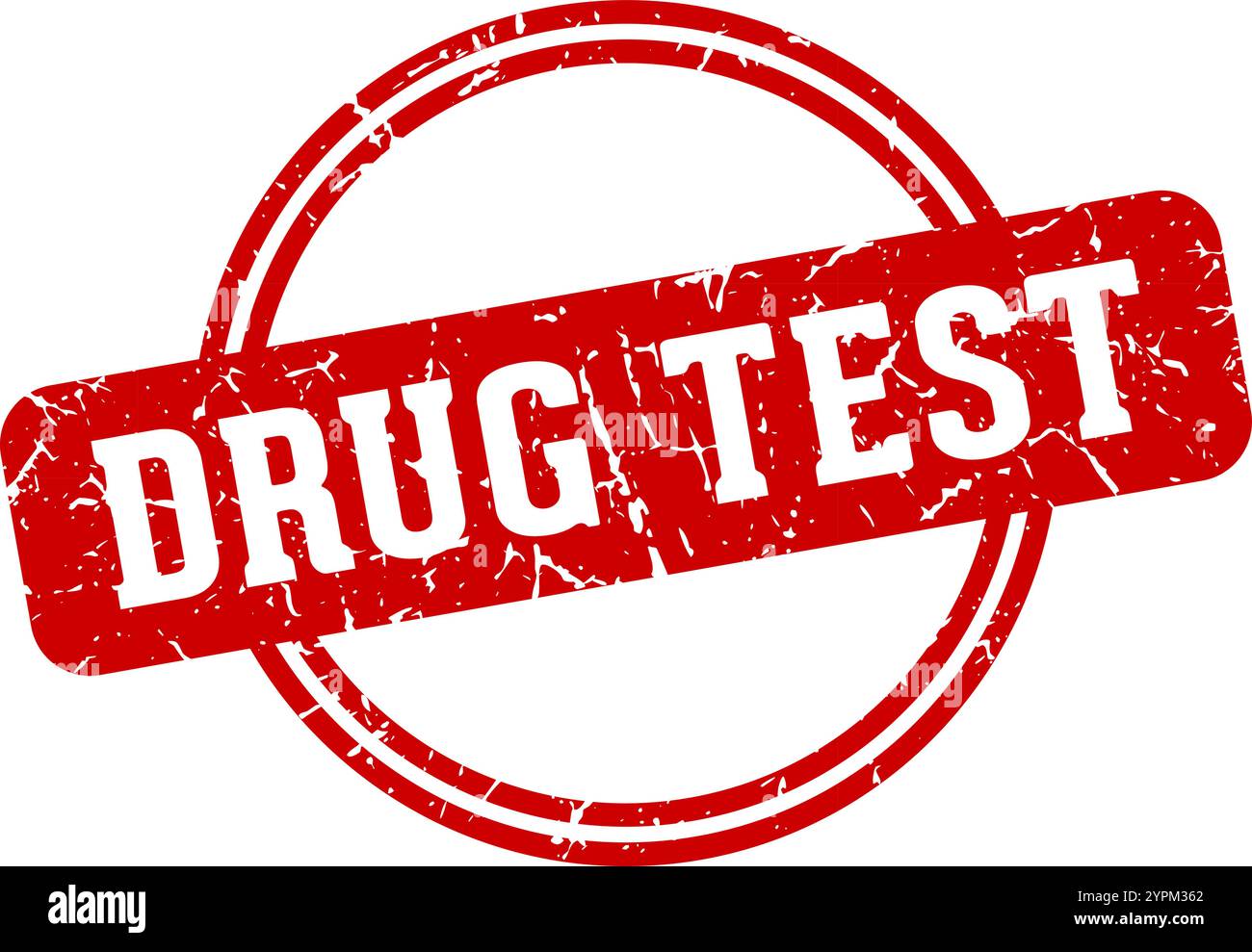 drug test round stamp isolated on transparent background. drug test ...