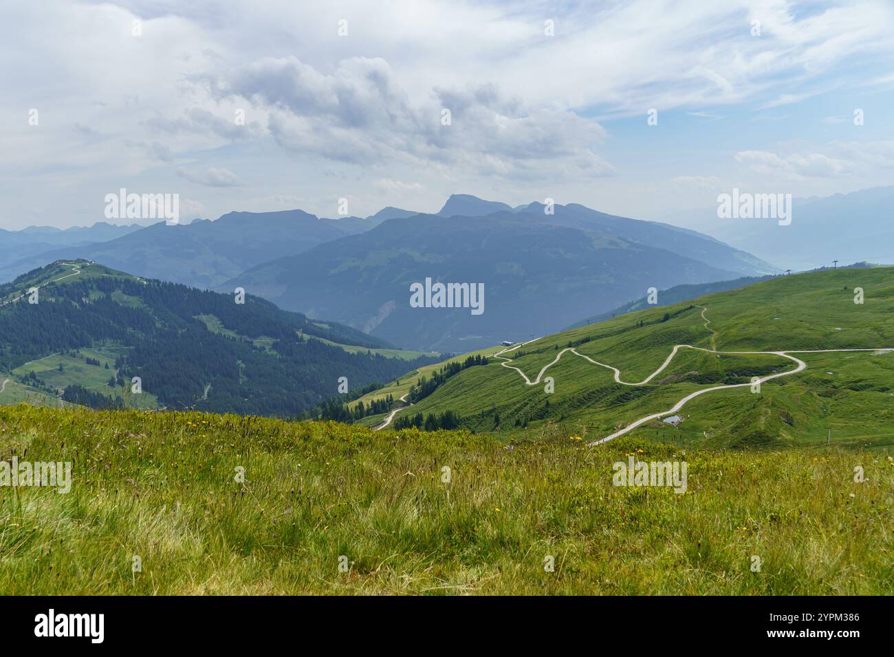 hiking in the austrian alps Stock Photo - Alamy