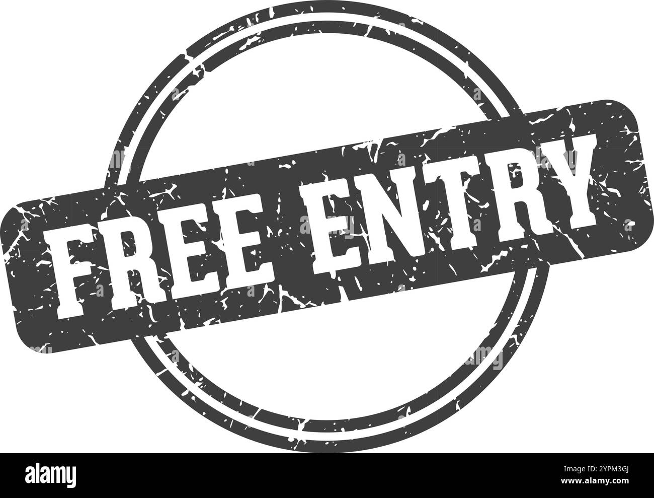 free entry round stamp isolated on transparent background. free entry stamp Stock Vector Image ...
