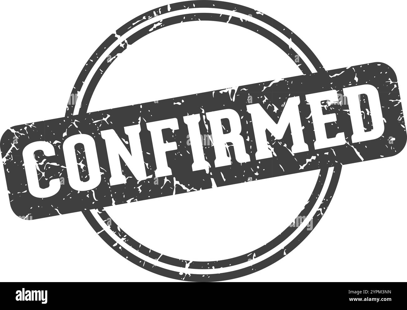 confirmed round stamp isolated on transparent background. confirmed ...