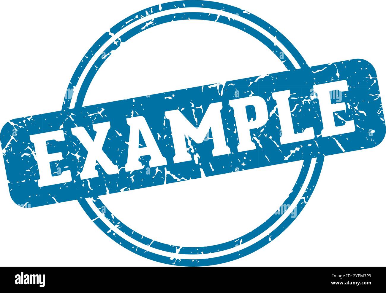 example round stamp isolated on transparent background. example stamp ...