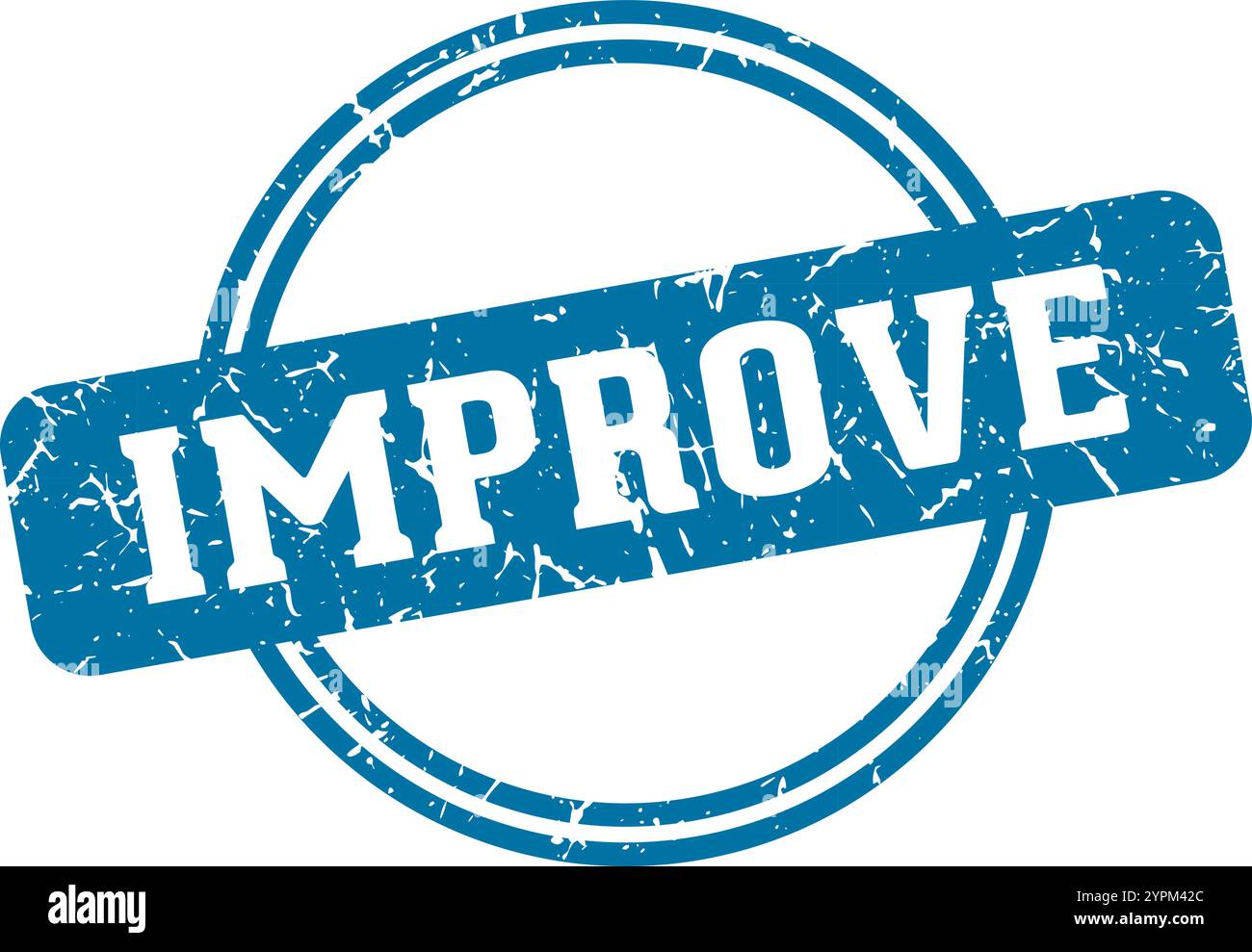 improve round stamp isolated on transparent background. improve stamp ...