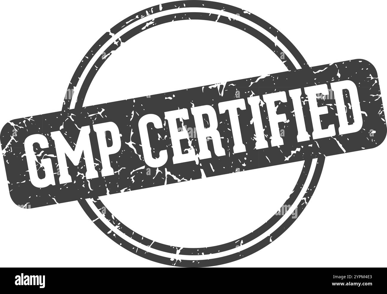 gmp certified round stamp isolated on transparent background. gmp ...